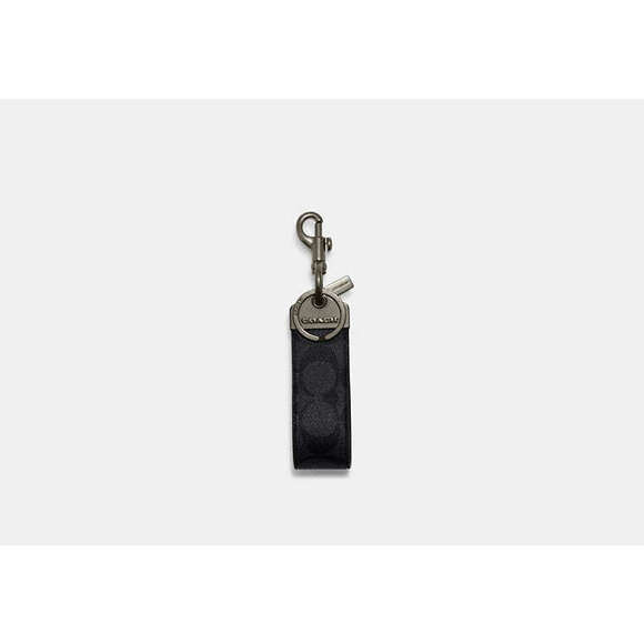 Coach | Accessories | Coach Loop Key Fob In Signature Canvas | Poshmark